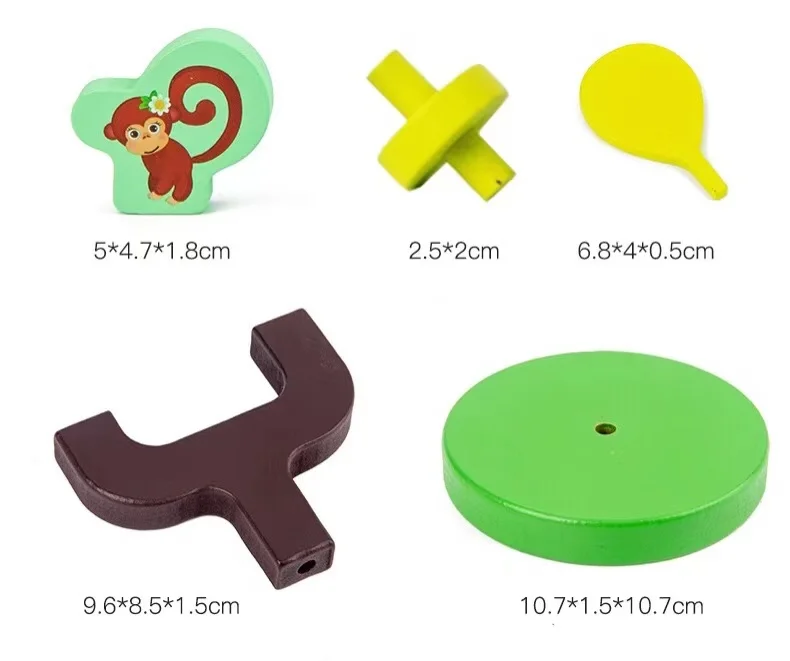 Wholesale Wooden Balancing Toy Montessori Tree Stacker Wooden Blocks ...