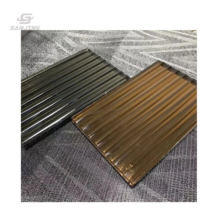 Tinted Reeded Glass 4mm 5mm 6mm 8m Fluted Reeded Decorative Glass ...