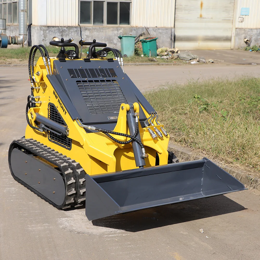 skid steer loader tracked front end loader earth moving machinery skidsteer mini crawler skid ...