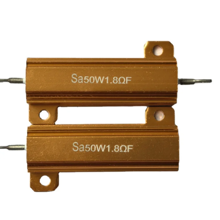 50w Gold Aluminum High Power Resistor Housed Wirewound Resistor Used In ...