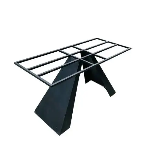 Desk Legs Heavy Duty Black Cast Iron Metal Table Legs For Dining Coffee ...