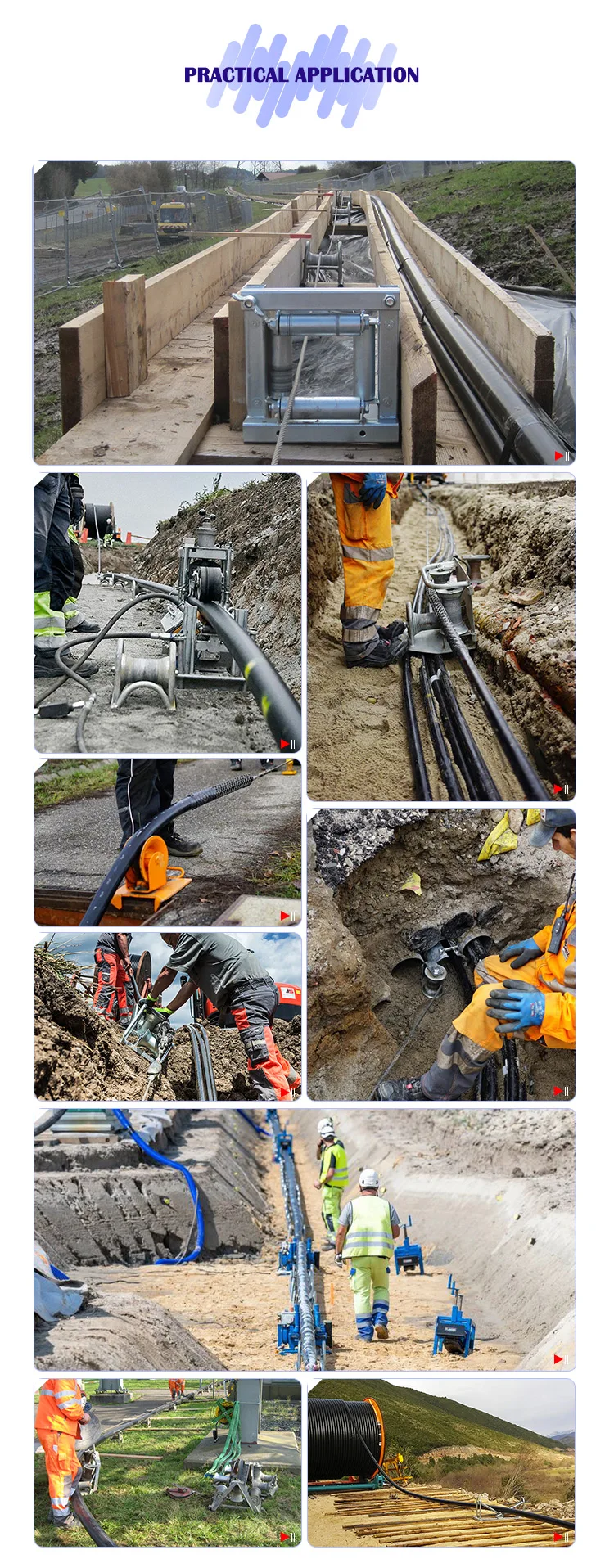 Power Cable Guide Roller Also Called Bridge Type Cable Laying Roller ...