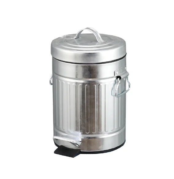 High quality 3L galvanized Round Dustbin Trash can| Alibaba.com