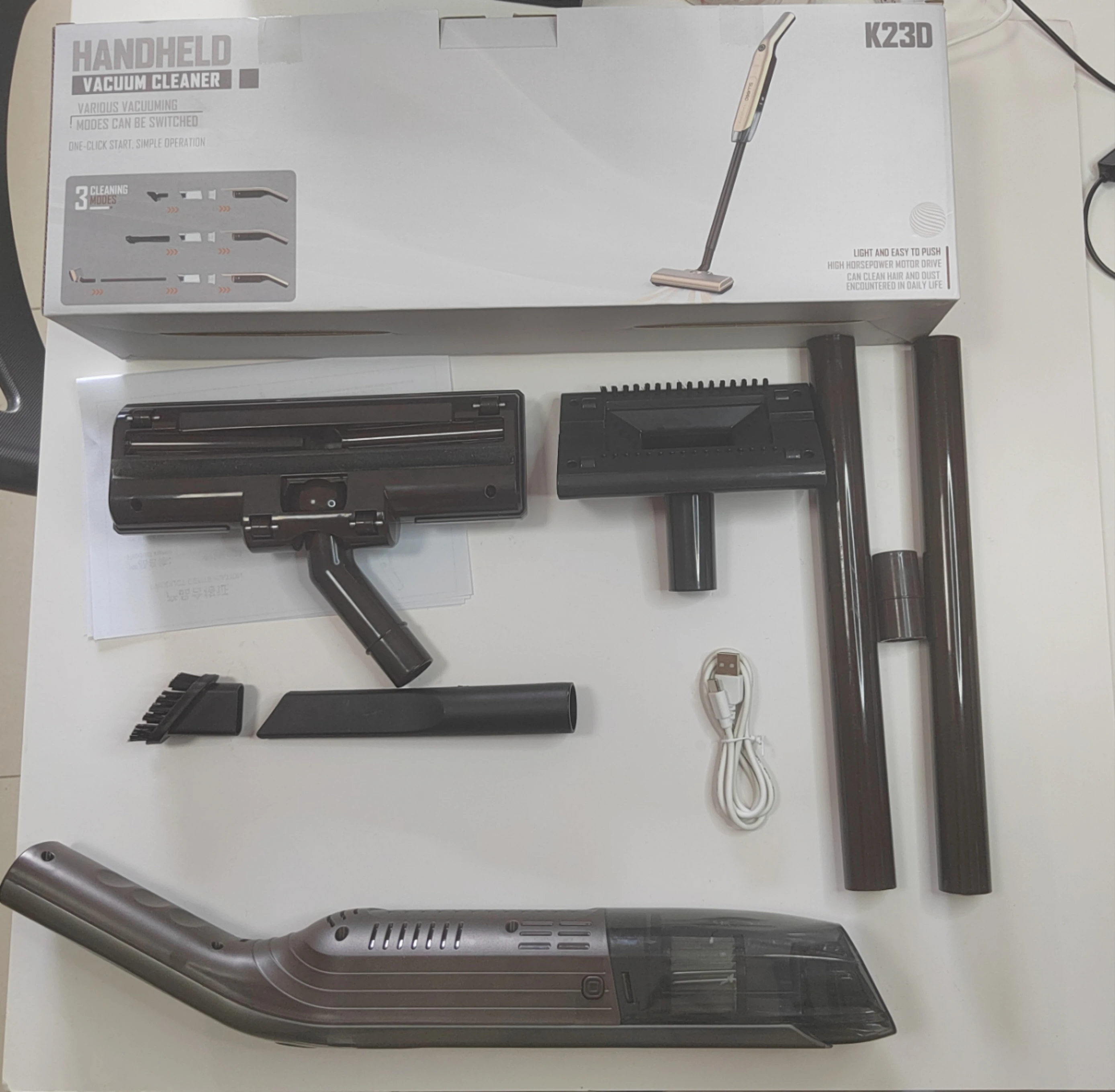 4000pa Portable Dry Dust Sweeper Small Desktop Vacuum Cleaner Cordless ...