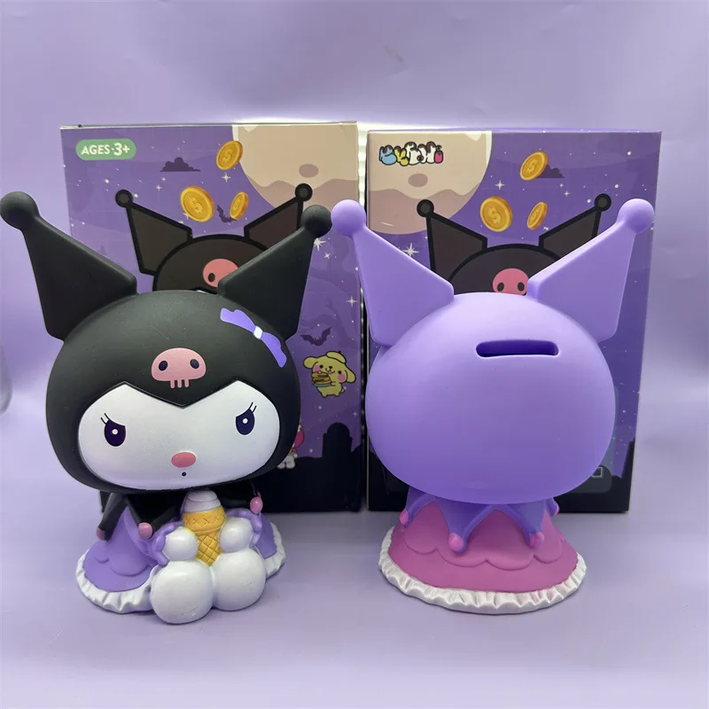 Cartoon Kuromi Melody Frog Vinyl Decoration Piggy Bank Melody Coin ...