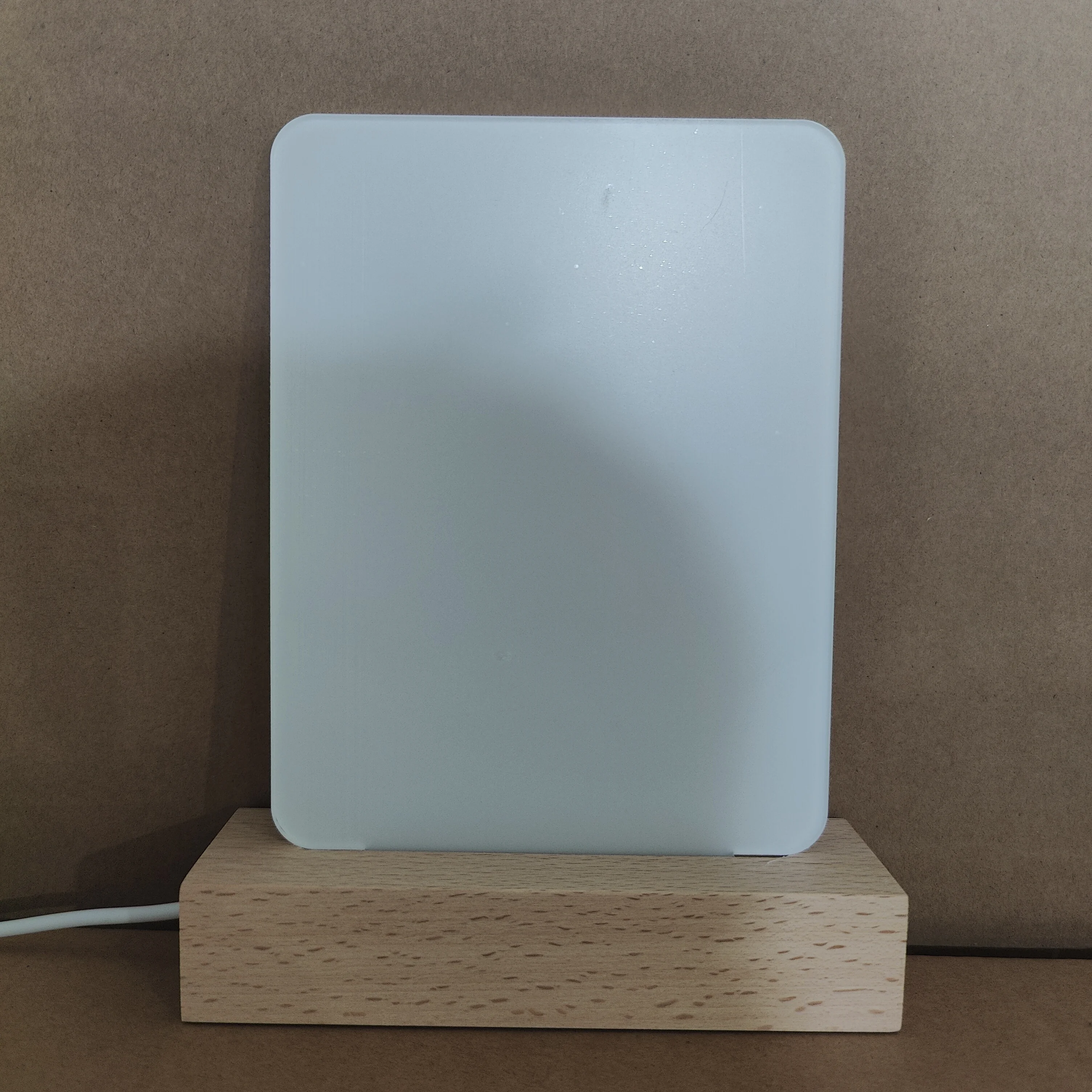 Blanks Acrylic Sublimation Light up Stand with Wooden Base