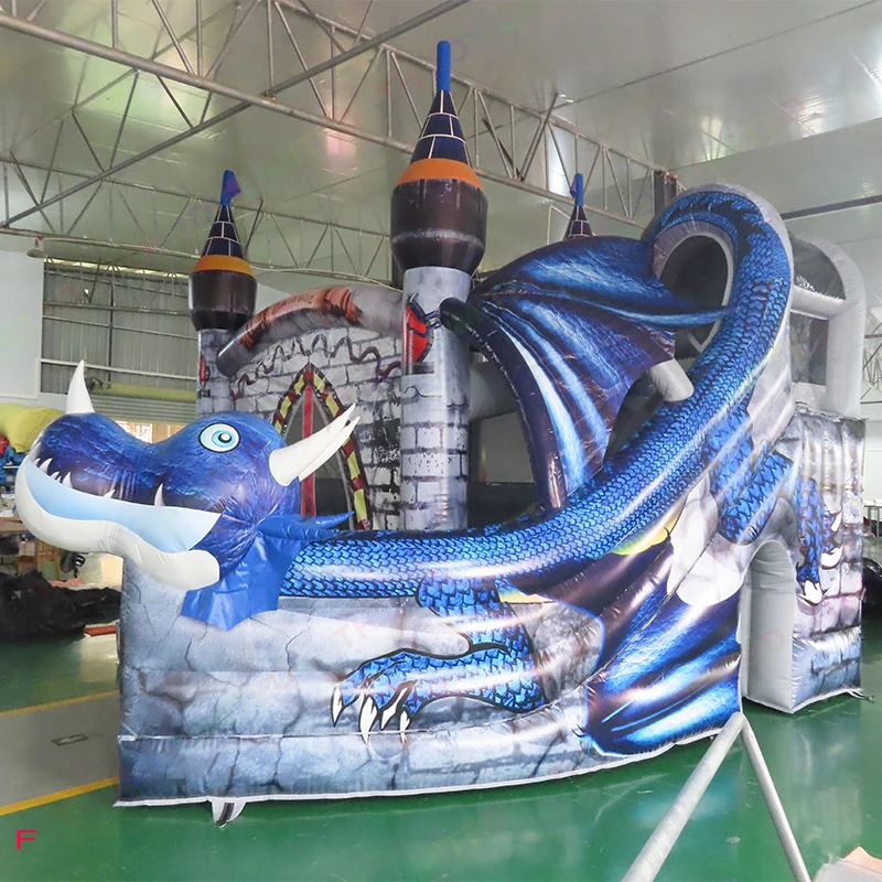 New Design Dragon Jumping Castle Bounce House Jump Obstacle Bouncer ...