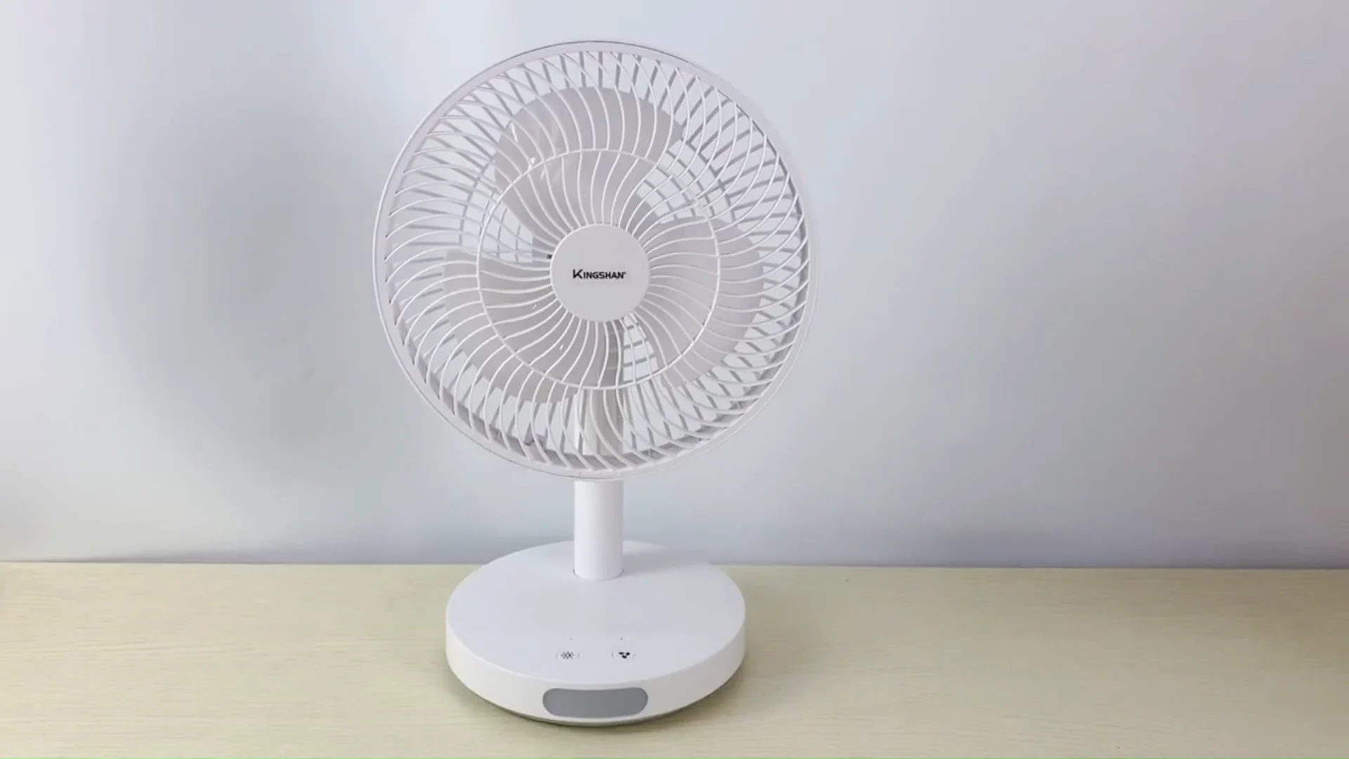 Emergency Charging Fan Floor Rechargeable Fan With Led Light - Buy ...