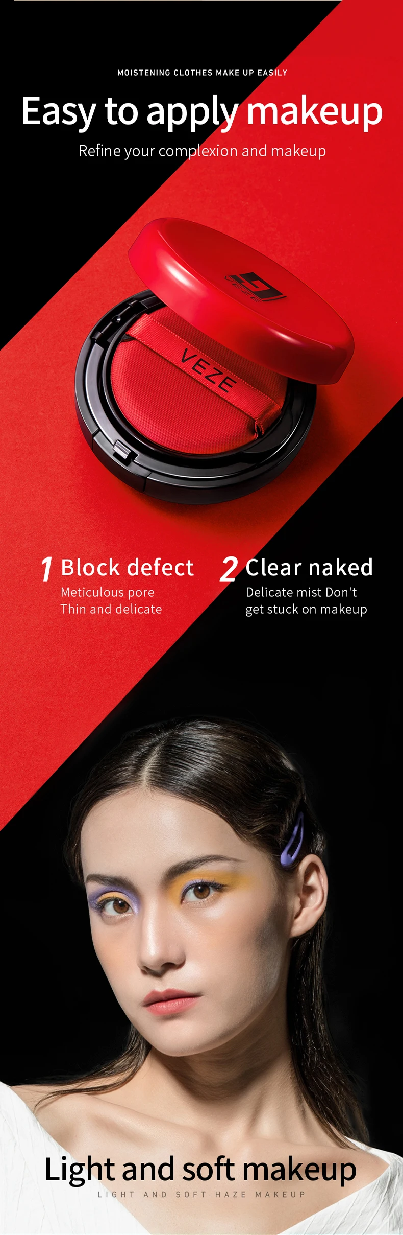 VEZE Natural and Transparent Nude Makeup - Daily Whitening