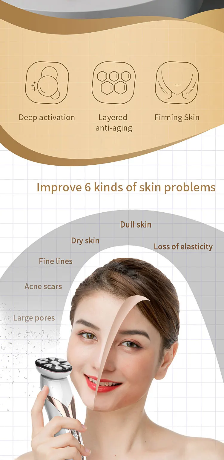 Face And Neck Lift Machine Anti-aging Ems Heat Skin Tighten Massager ...