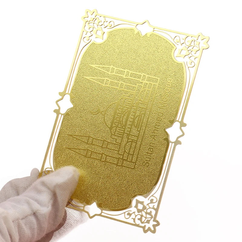 Metal Golden Rfid Card 24k Gold Smart Nfc Business chip Card business ...
