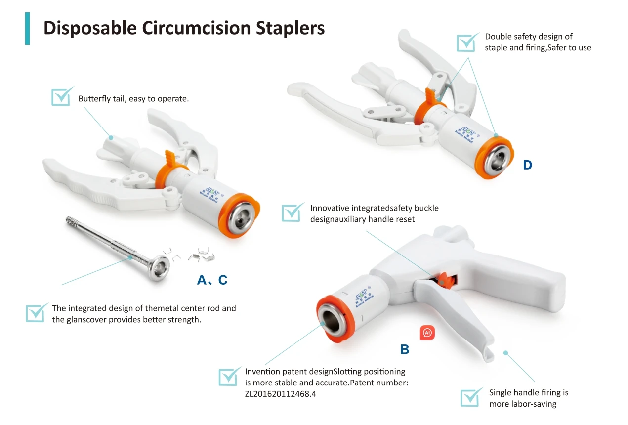 Urinary Instruments Disposable Circumcision Stapler Zsr Circumcision ...