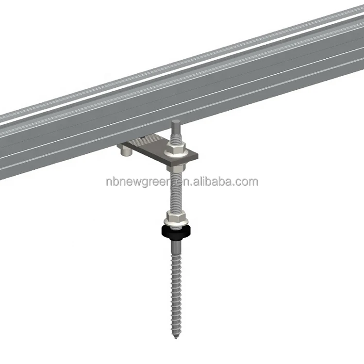 Solar Mounting Component Hanger Bolt Pv Panel Tin Roof Mounting Hook ...