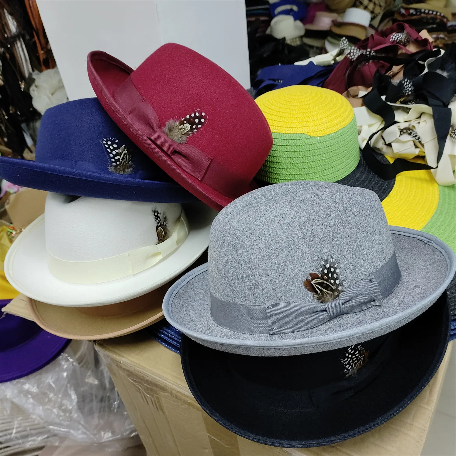 Wholesale Men’s Traditional God Father Hats - Formal Fedora Felt Hats