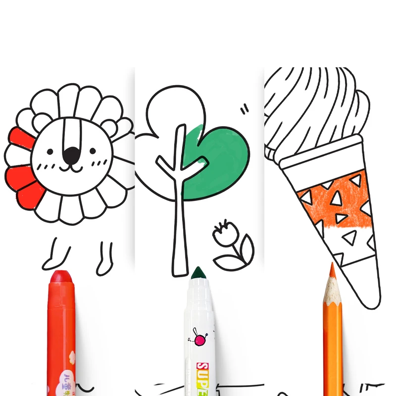 Diy Rolling Sketch Drawing Graffiti Paper Easy Split Wall Coloring ...