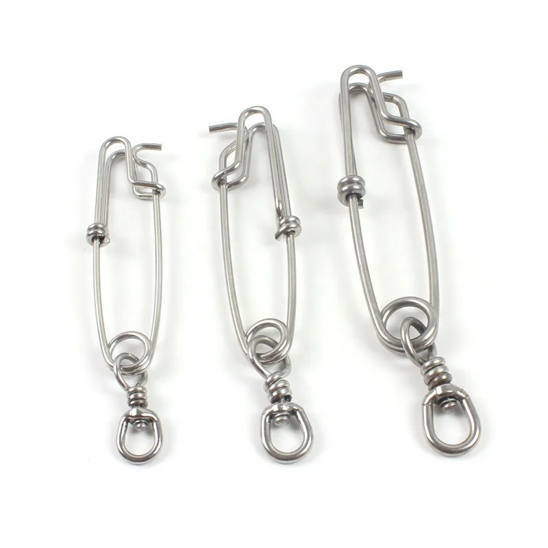 Stainless Steel Longline Fishing Snaps - Durable Swivels