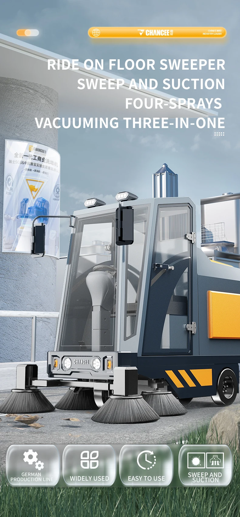 Environmental Street Cleaning With Ce Certification Automatic Driveway ...