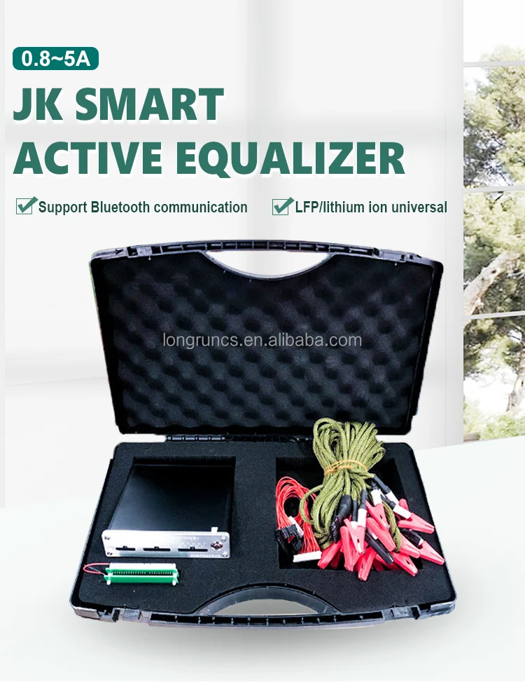 B5A24S 5A JK Smart Active Equalizer Balancer 4s-24s 12v-96v Battery Equalizer 48v With BT APP ...