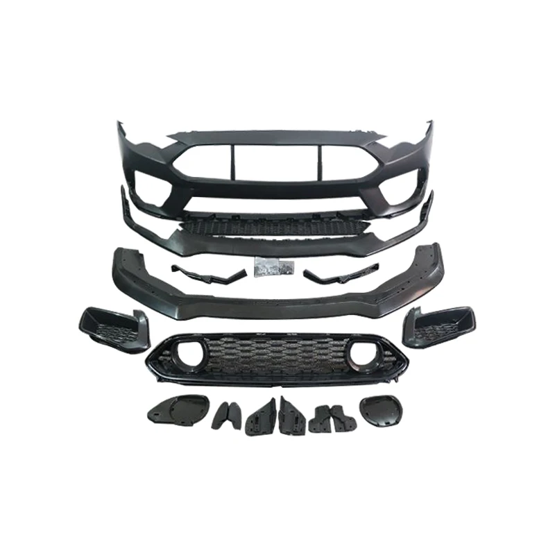 Car Body Modify Parts Front Bumper Kits Mustang Mach 1 Style PP Plastic ...