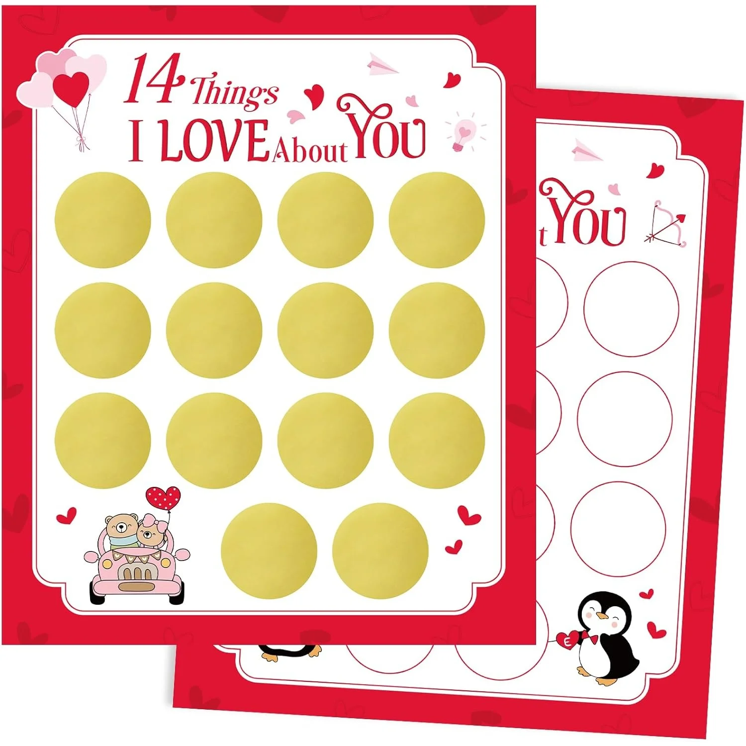 DIY Valentines Day Things I Love About You Card for Husband Wife ...