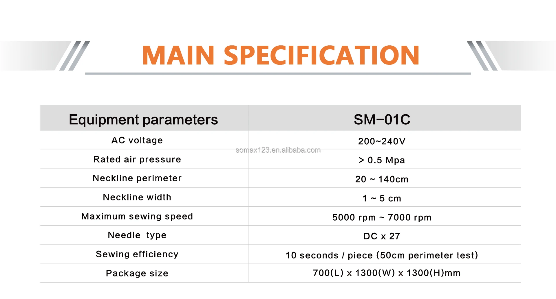 Somax SM-01C Sewing Machine - Top Feeding Overlock Performance