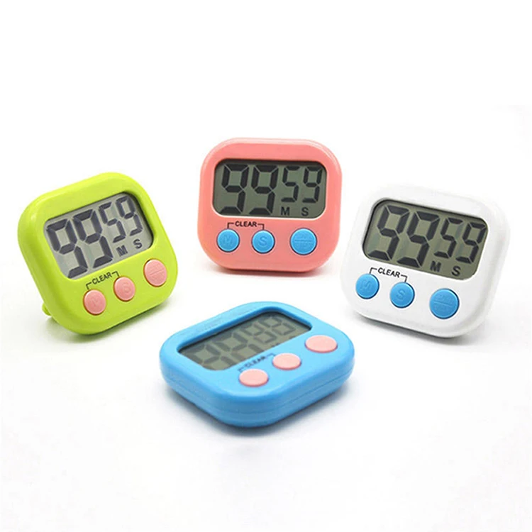Digital Timer Lcd Screen Countdown Timer Alarm Magnetic Back Stand ...