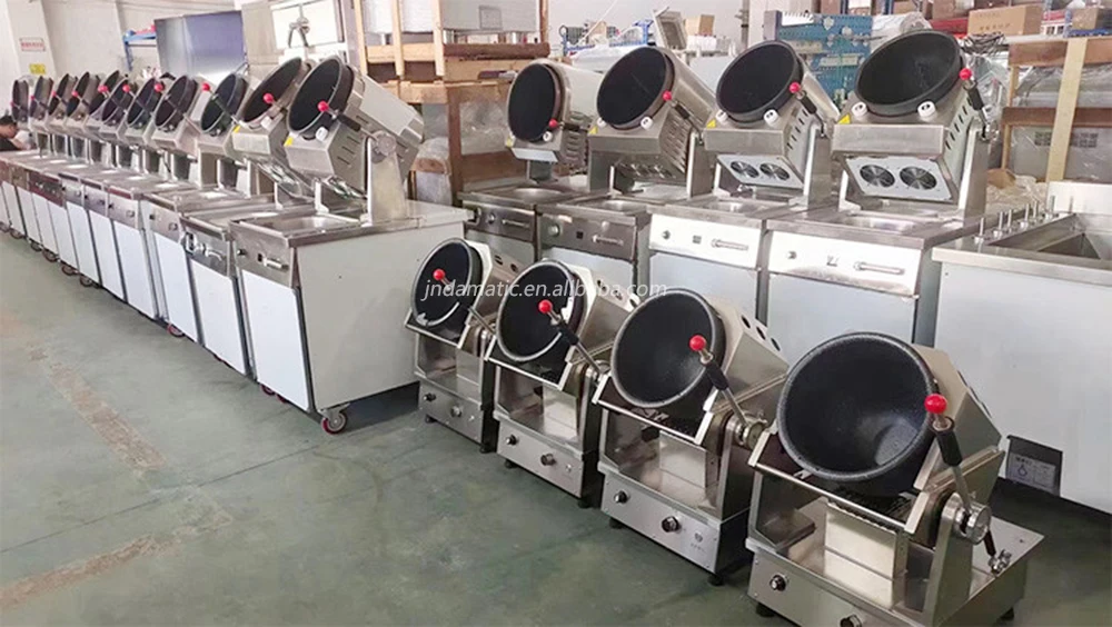 Damatic Electric Gas Multi-function Rotating Food Stir Fry Fried Rice ...