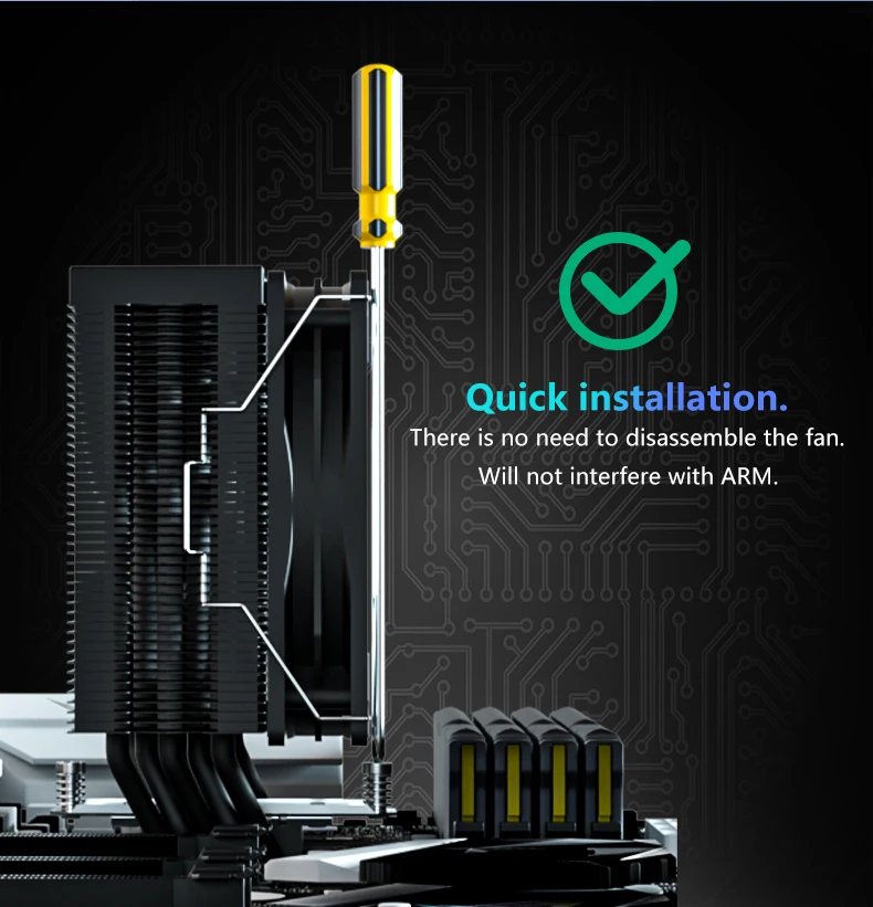 Snowman MT5 V3 ARGB CPU Cooler - High-Performance Cooling