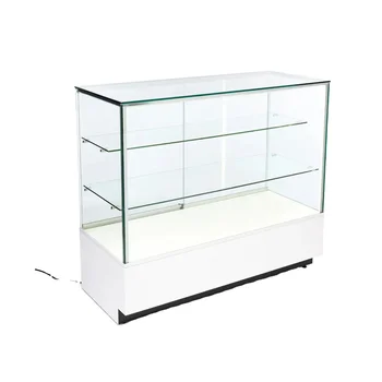 Full Vision Led Light Triple Level Display Case With Sliding Door And ...