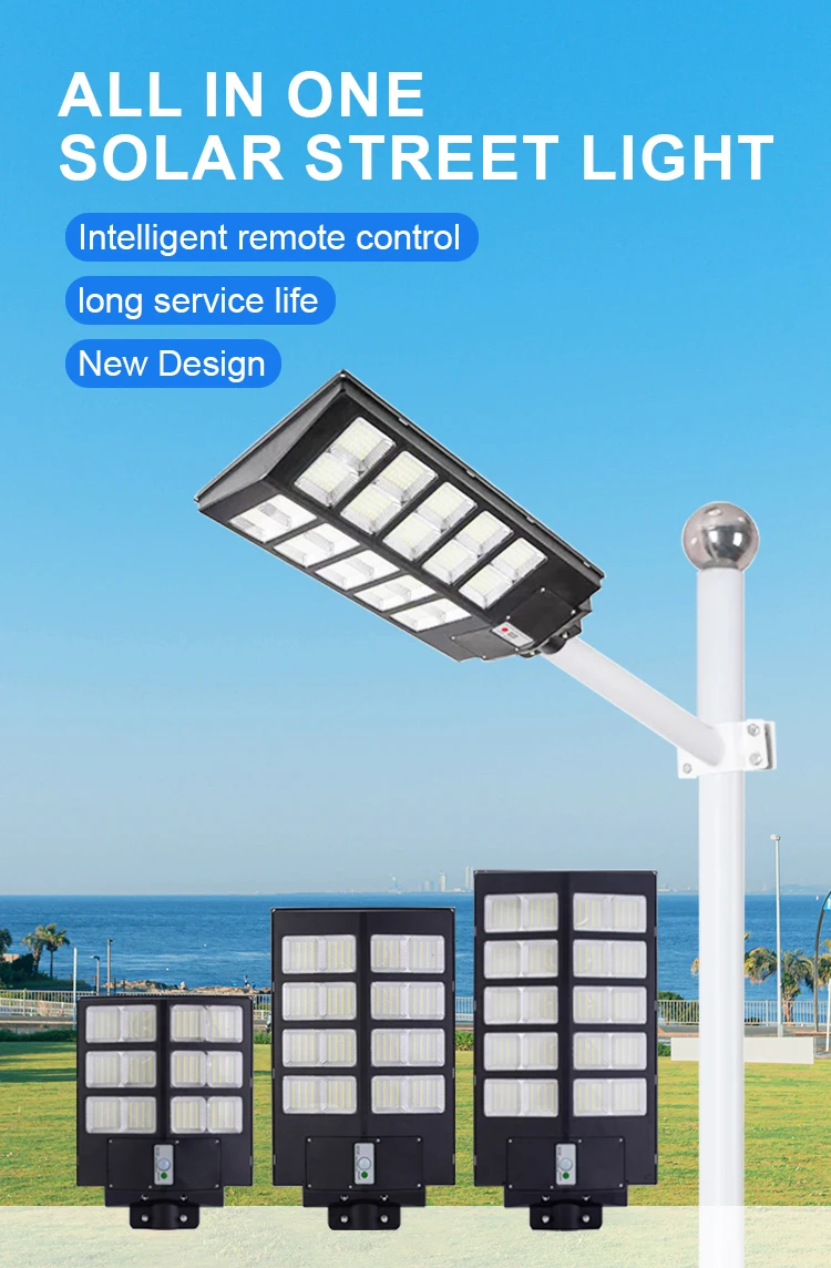 All in One Monocrystalline Solar Road Light IP65 LED Street Light with ...