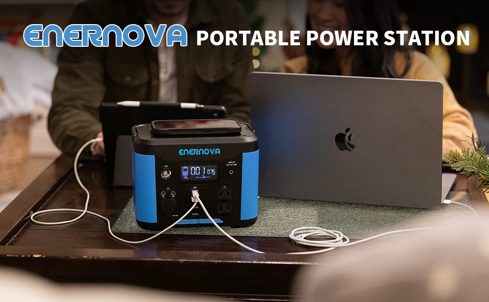 Enernova 296wh Portable Power Station Camping Solar Generator(solar ...