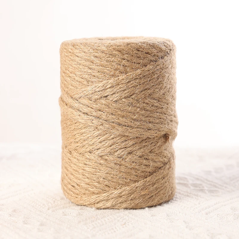 6mm*40m Natural Jute Twine String Rope Hemp Cord Roll Rope For Wedding ...