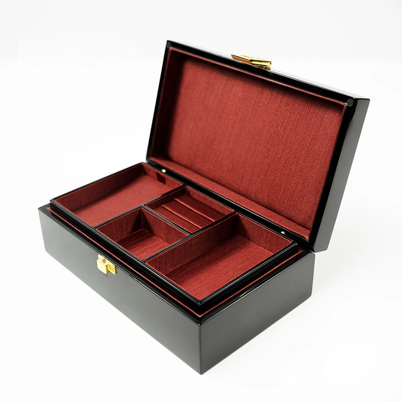 Luxury Glossy Paint Varnish Design Wooden Box Jewelry Box Wood Jewelry ...