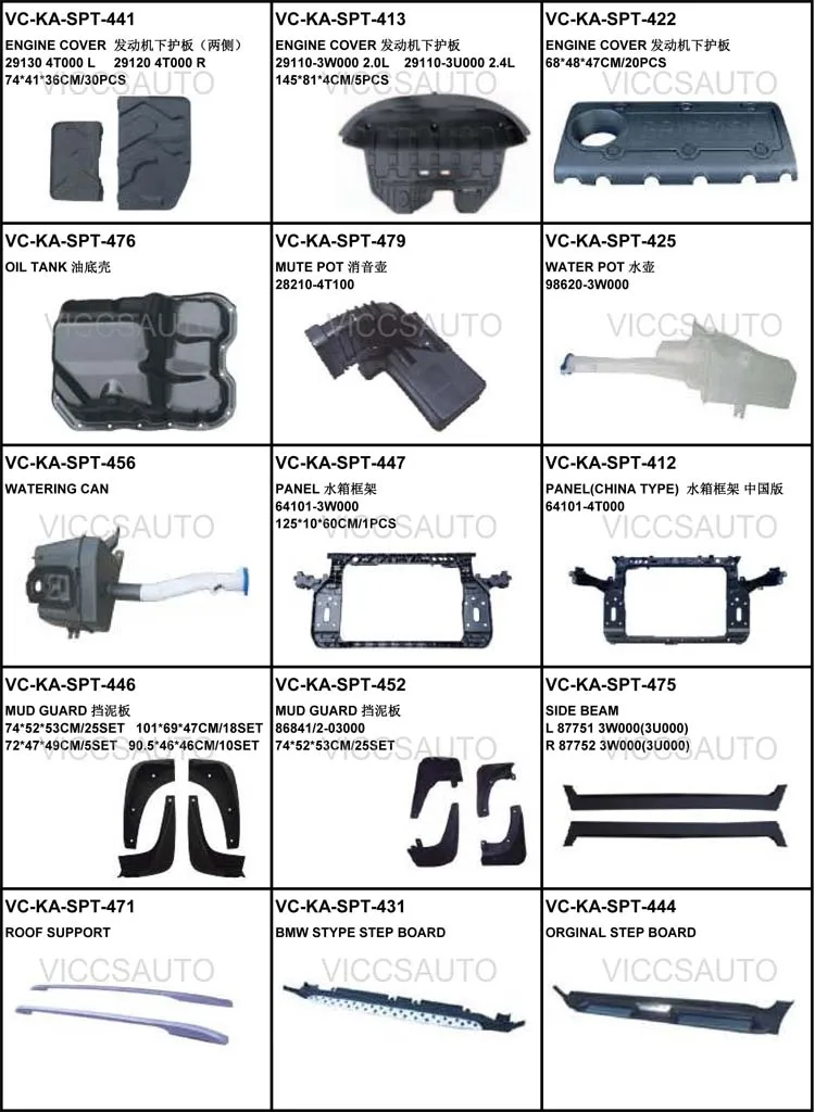 OEM 86611-3W000 for KIA SPORTAGE 2011 - Rear Bumper & LED Lights