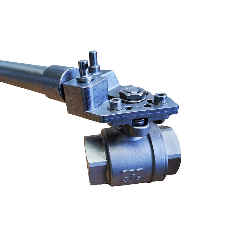 Stainless Steel SS304 Dead Man Handle Ball Valve Dn50