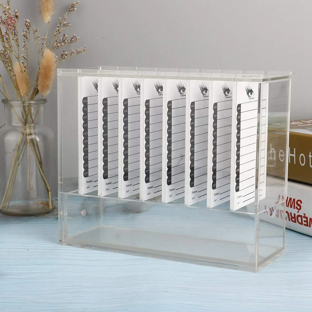 8-layer Transparent Grafting Lashes Storage Box - Beauty Salon