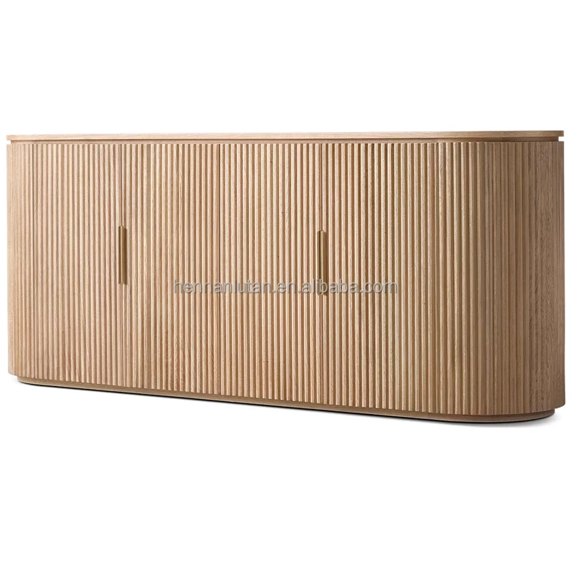 Hot Selling Byron Four-Door Sideboard High Quality Oak Wood Console ...