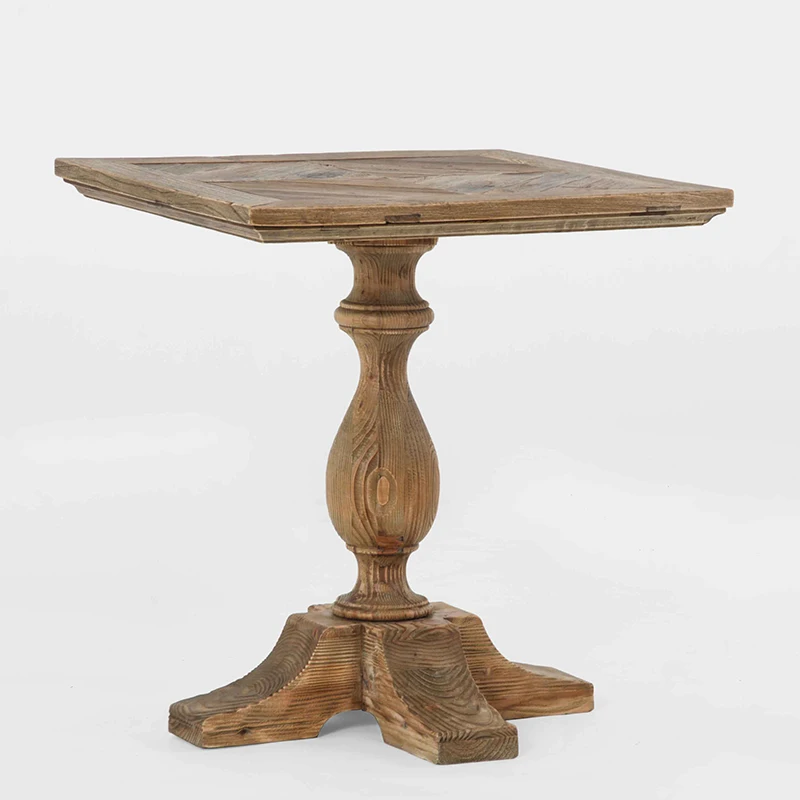 Vintage Reclaimed Wood Rustic Restaurant Table Wooden With Reclaimed ...