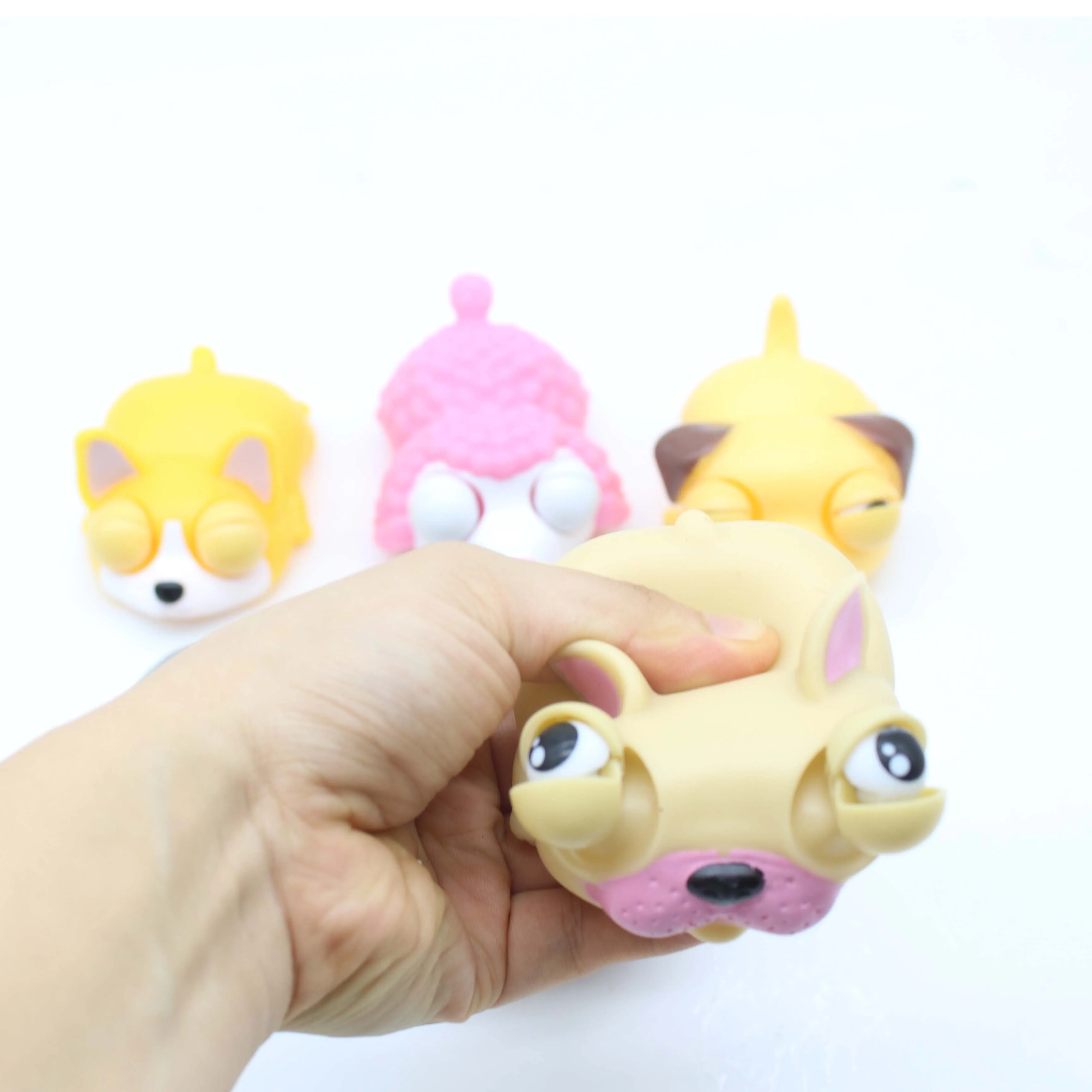Mini Cute Kawaii Dog Animal Tpr Squishy Stress Reliever Squeeze Toy ...