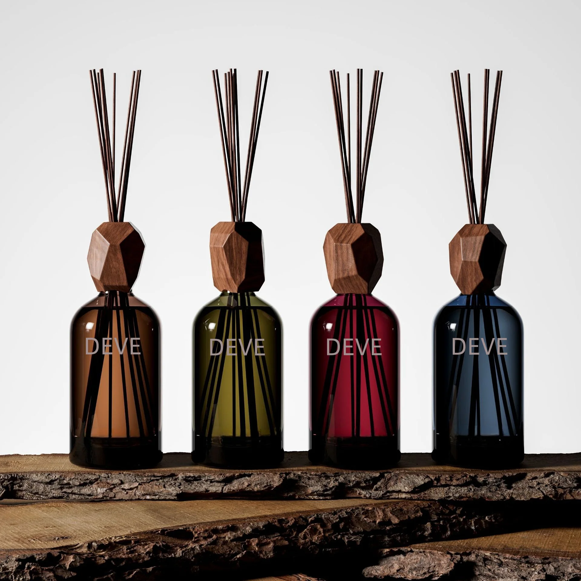 Customized 250ml Decorative Large Reed Diffuser Glass Bottle