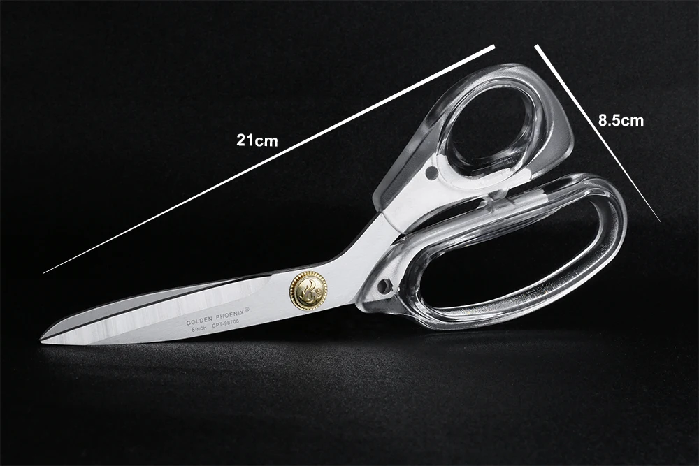 Golden Phoenix 8 Inch Stainless Steel Household Cloth Scissors Sewing ...