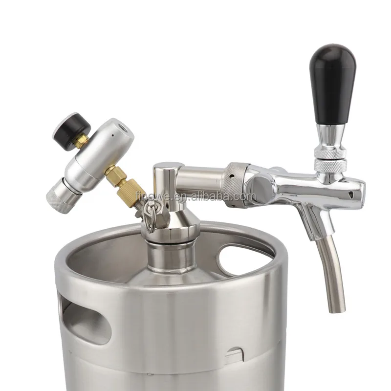 Stainless Steel 5l Mini Kegs Beer Growler With Adjustable Beer Tap ...