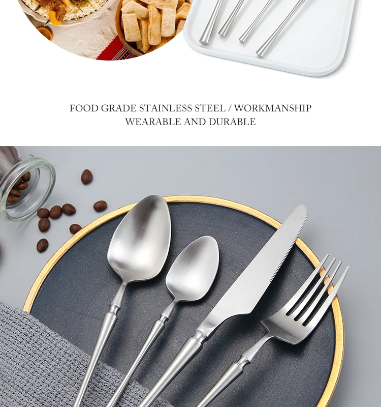 Vintage Silverware - Premium Hotel Restaurant Stainless Steel Cutlery Set