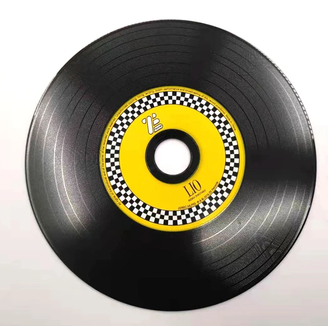 Diameter 12cm Vinyl CD - Customized Black Color Manufacturing