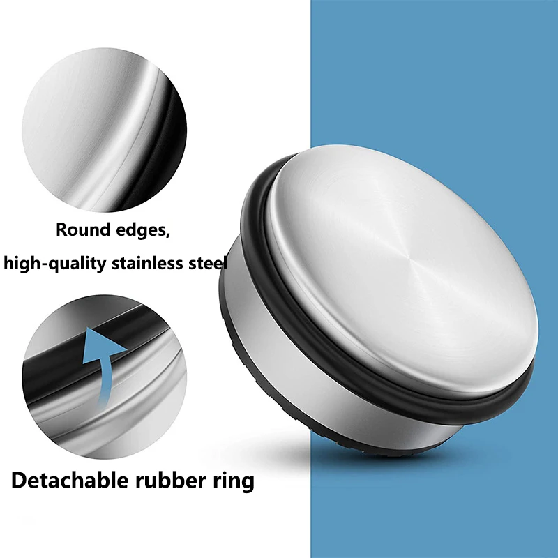 Heavy Duty Door Stopper Stainless Steel Metal Door Stopper With Rubber ...