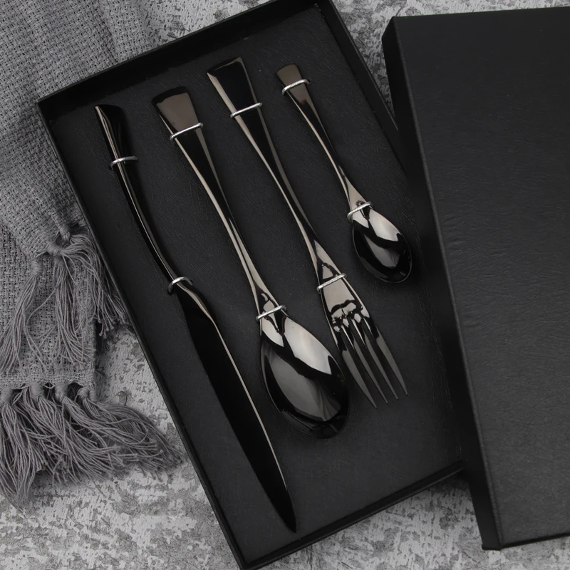 Luxury Mirror Polish Gold Cutlery For Wedding 18/10 Stainless Steel ...