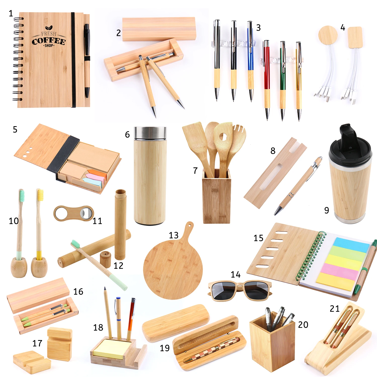 Wholesale Bamboo School Stationery Set for Kid Stationery Gift Set Unicorn Girls Bamboo ...