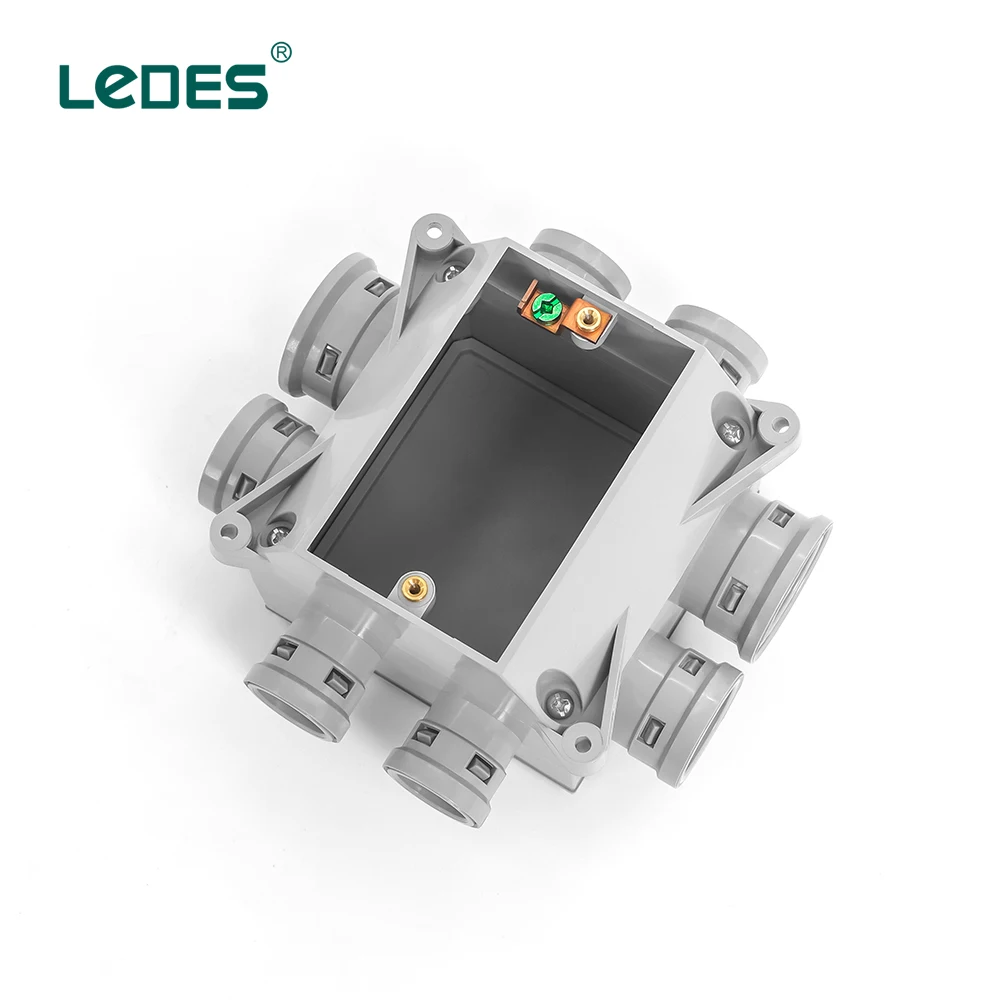 Ledes PVC ENT Conduit Slab Box With Molded Connector Round Concrete ...