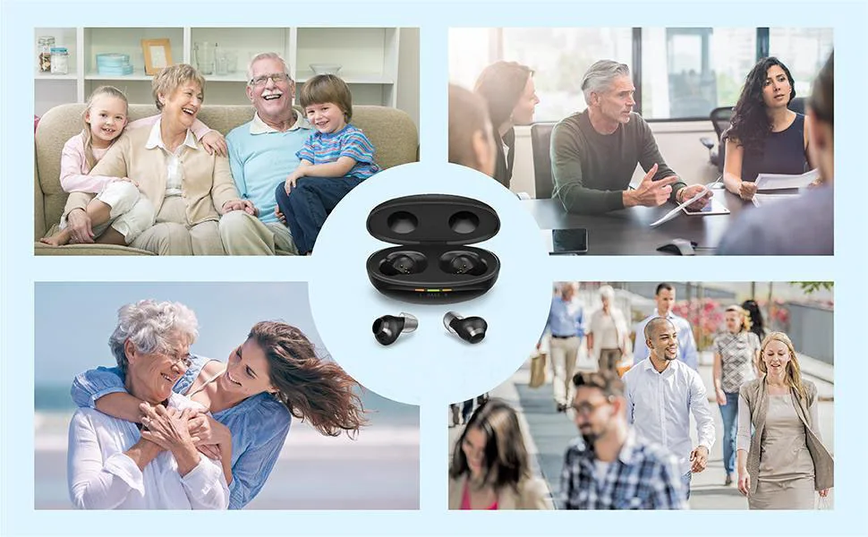 Jinghao Wireless Mini Ite Hearing Aids Rechargeable Bluetooth Self ...