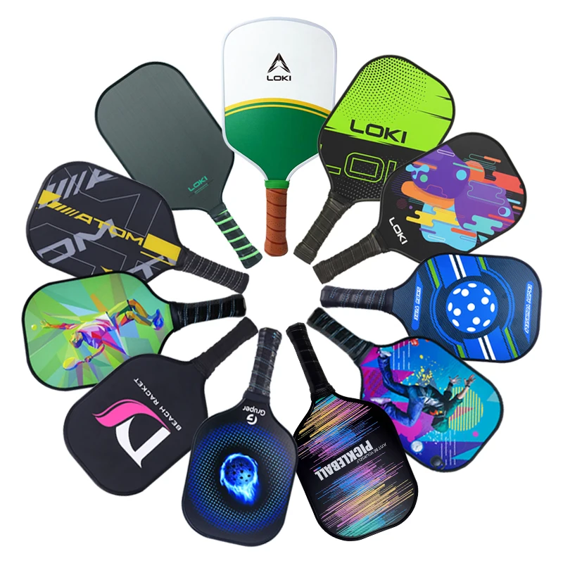 Custom Pickle Ball Paddles Carbon Fiber Loki Professional Level ...